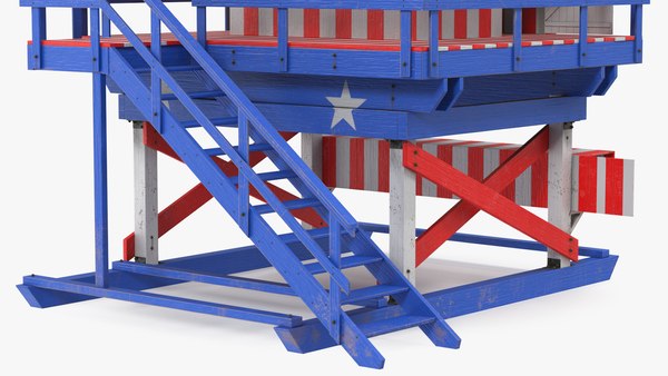 Beach Lifeguard Stand model - TurboSquid 1723329