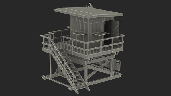 Beach Lifeguard Stand model - TurboSquid 1723329