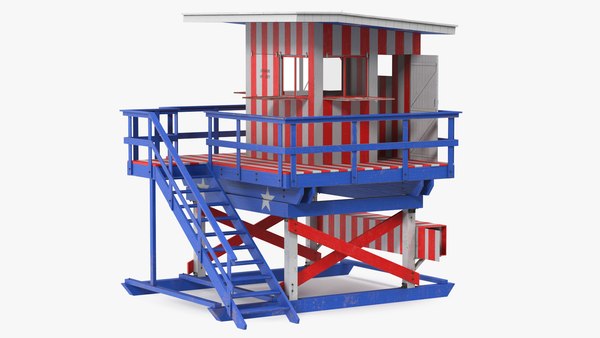 Beach Lifeguard Stand model - TurboSquid 1723329