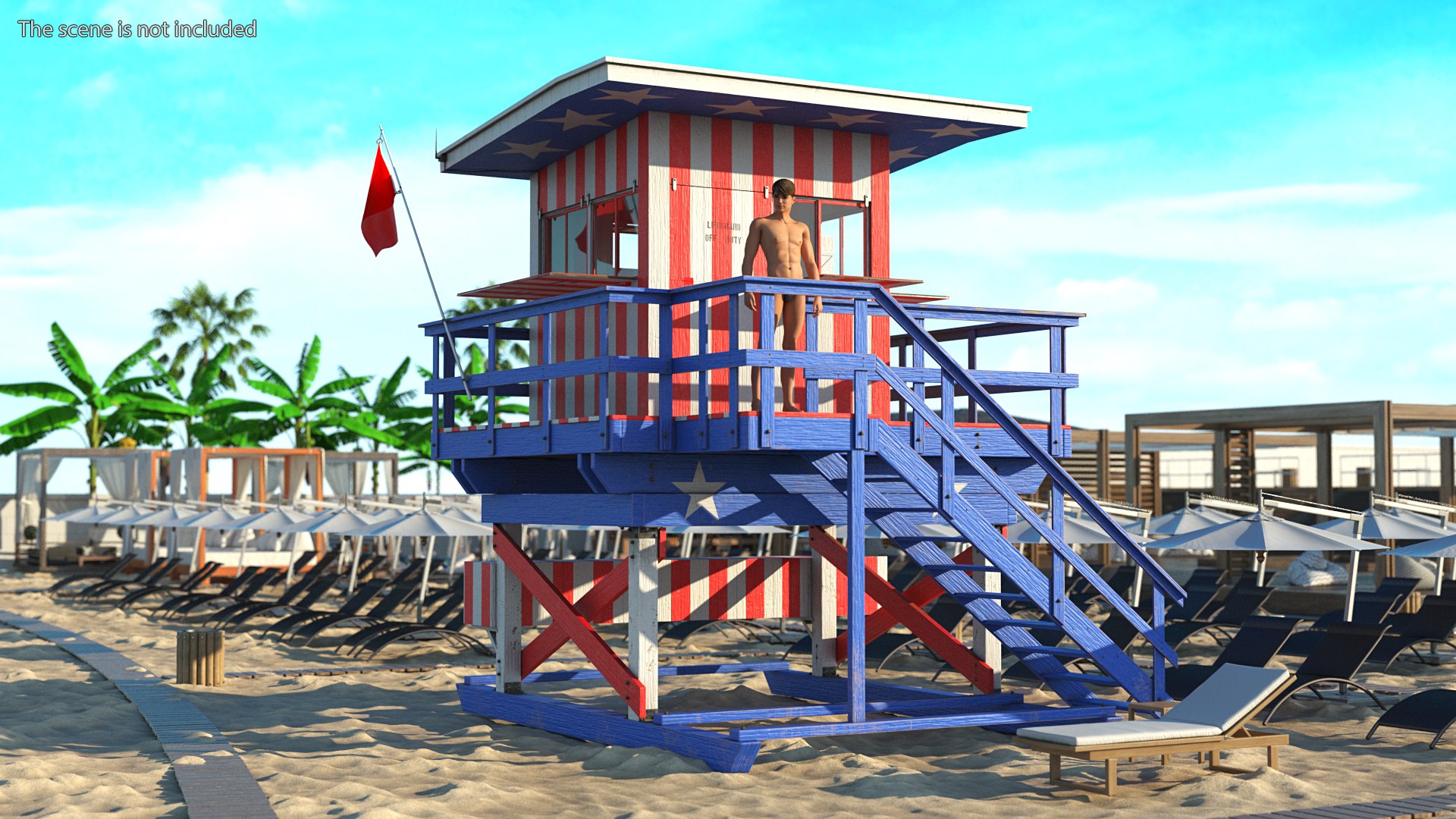 Beach Lifeguard Stand Model - TurboSquid 1723329