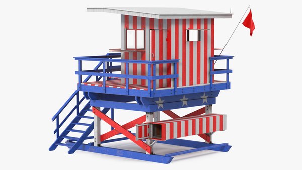 Beach Lifeguard Stand model - TurboSquid 1723329