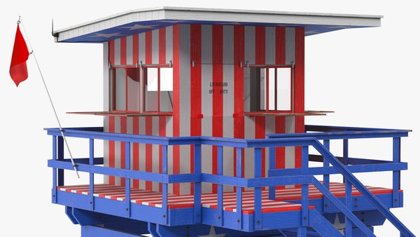 Beach Lifeguard Stand model - TurboSquid 1723329