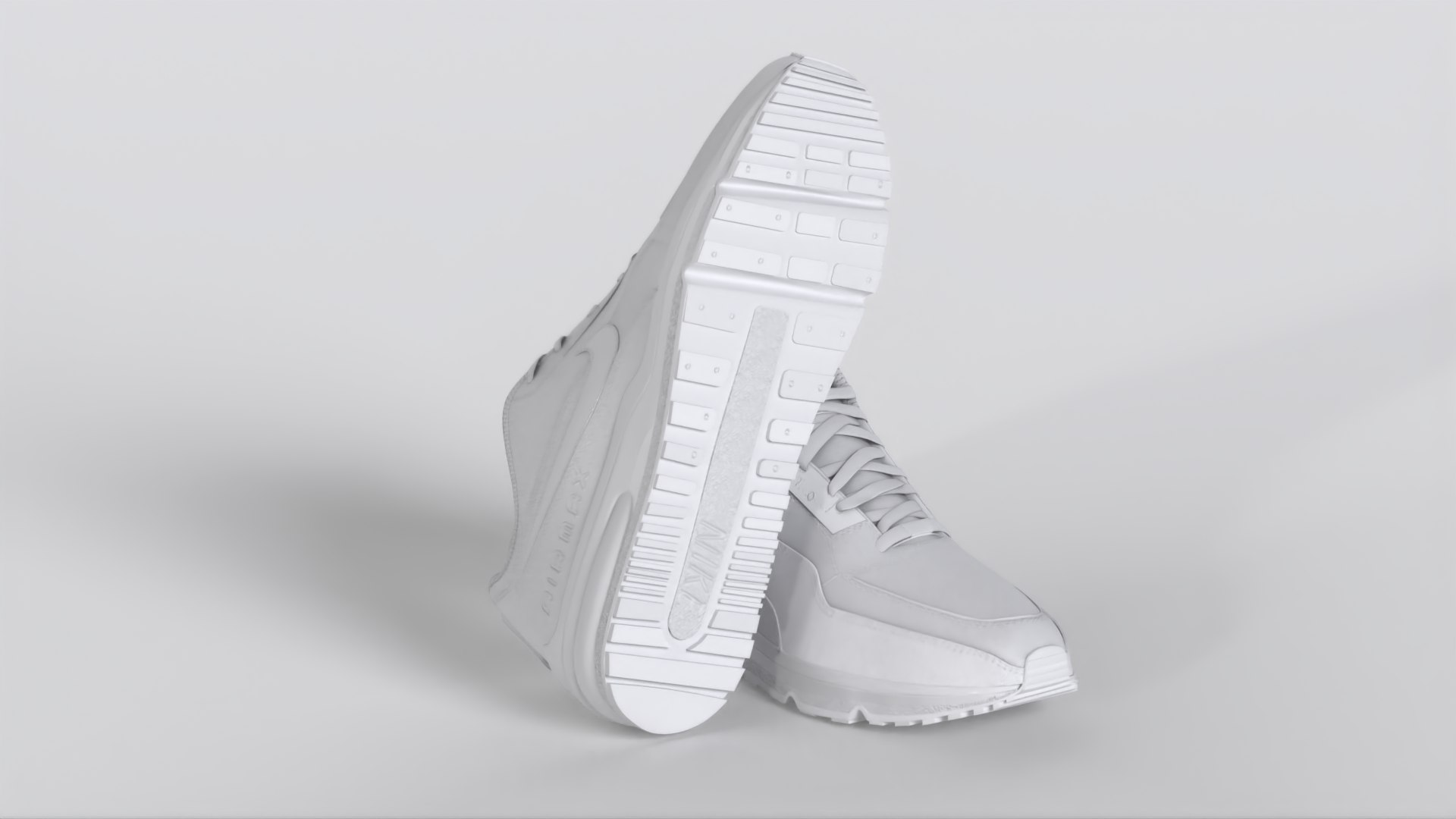 3D Model Nike Air Max LTD 3 Sneakers White - TurboSquid 2512958