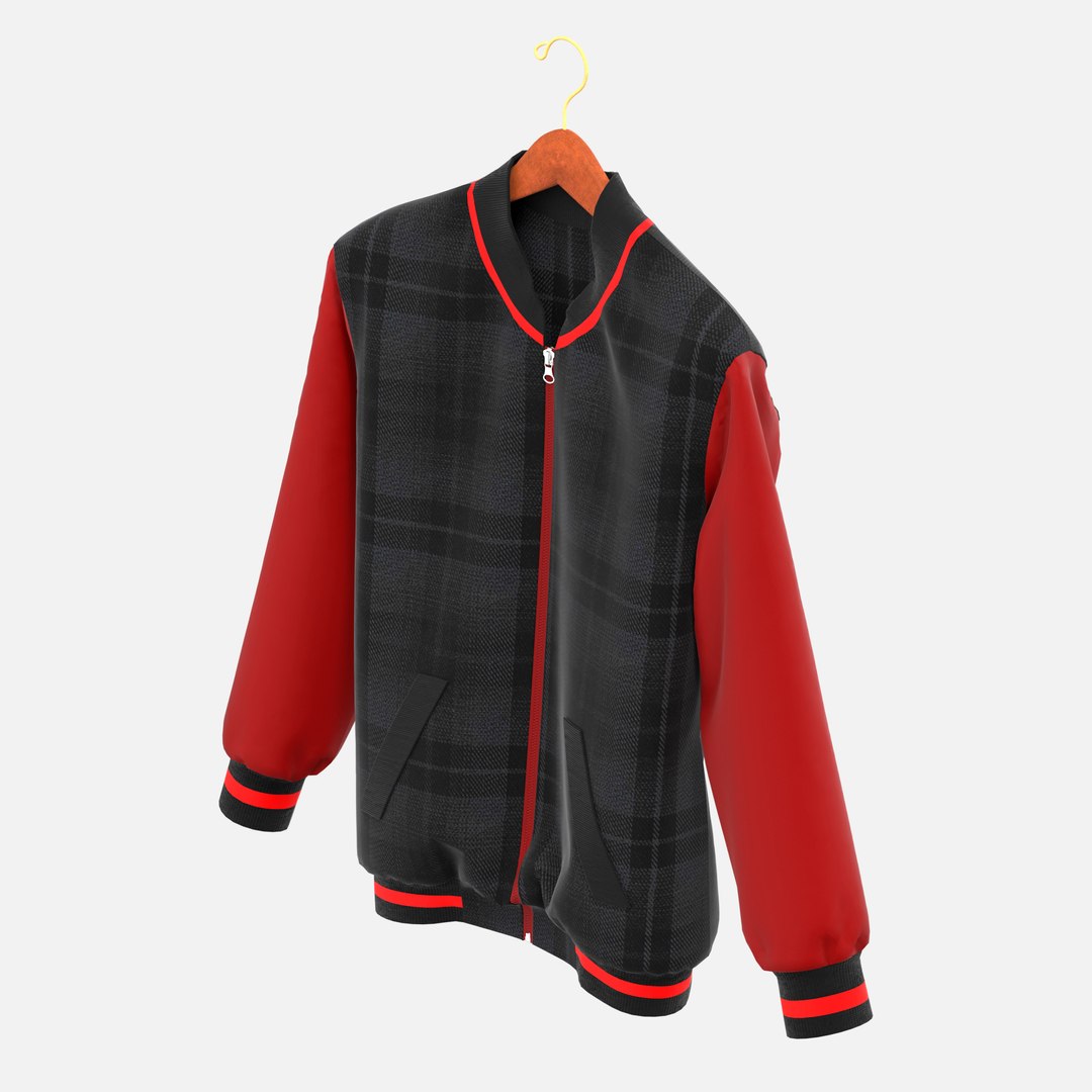 3D bomber jacket model - TurboSquid 1662070