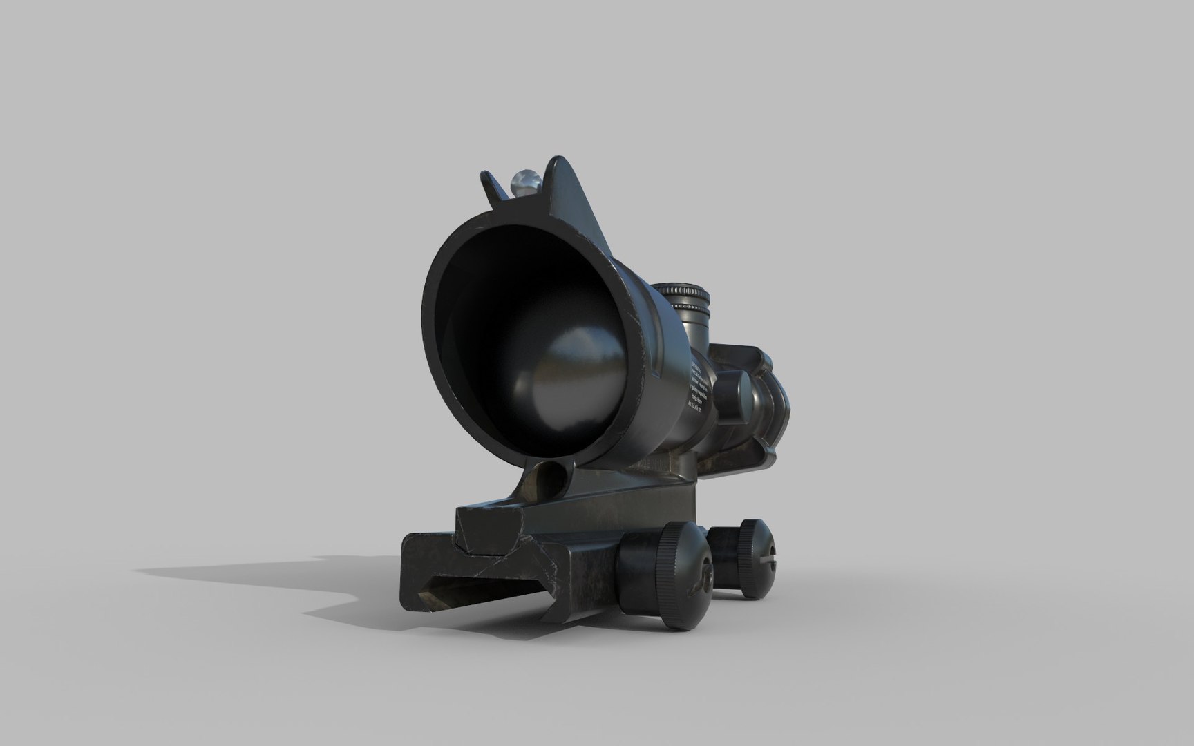 Trijicon ACOG Fiber Optic 4x Rifle Scope 3D Model - TurboSquid 1815708