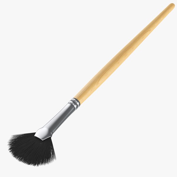modelo 3d Pincel de abanico - TurboSquid 1935390