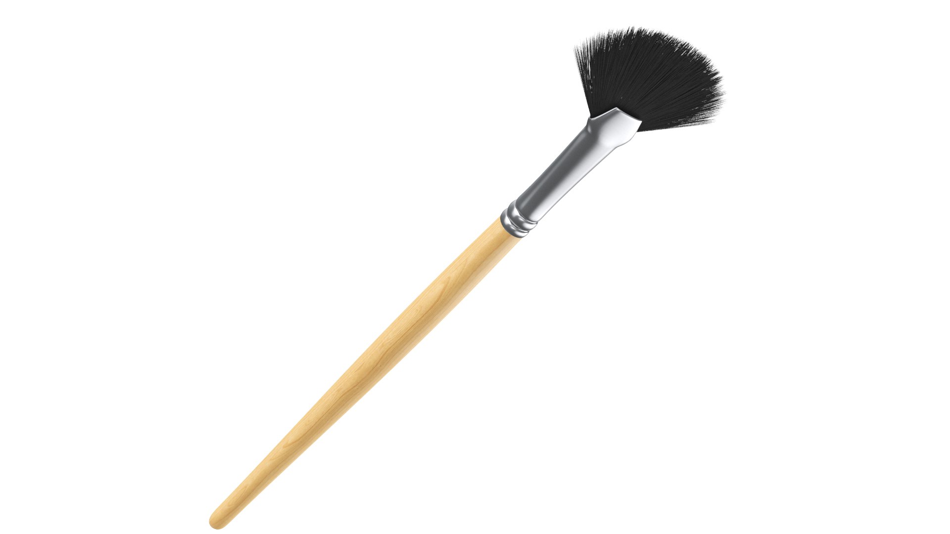 3D Model Fan Paint Brush - TurboSquid 1935390