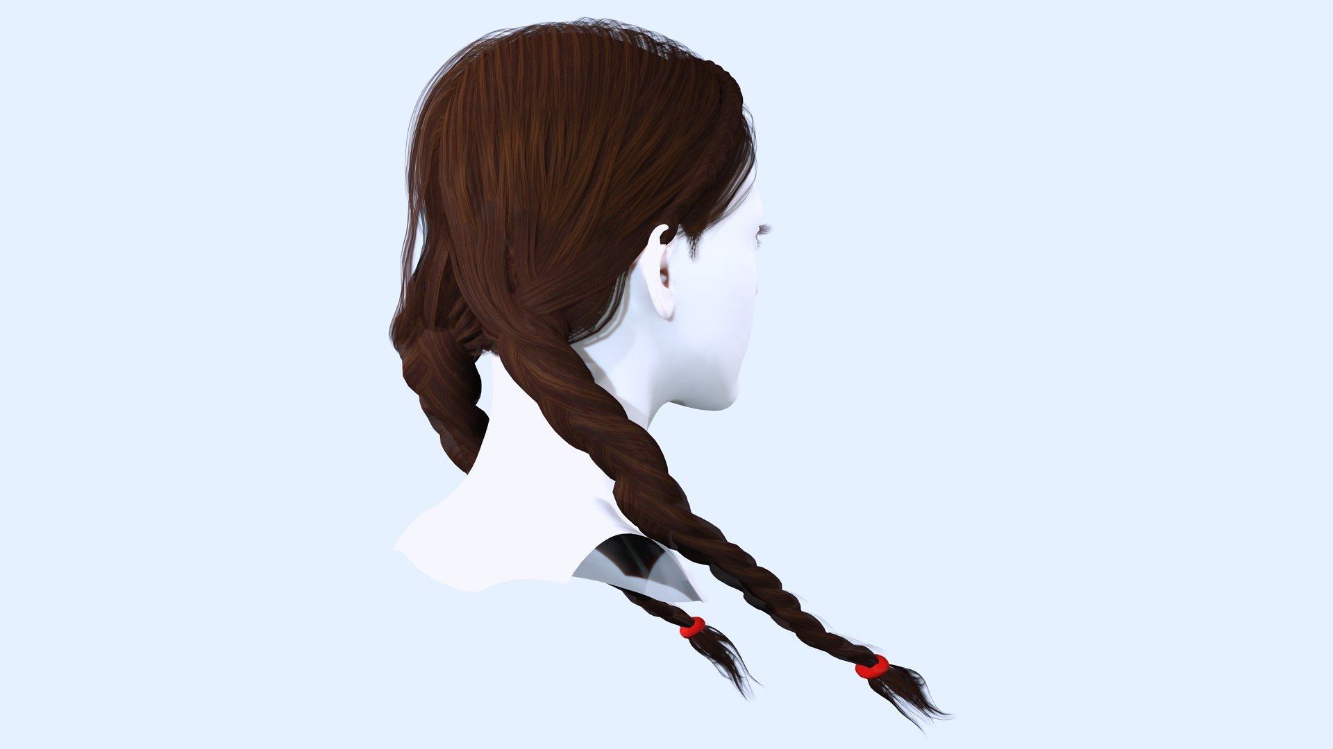 3D model Female Braids Hairstyle - TurboSquid 2132302