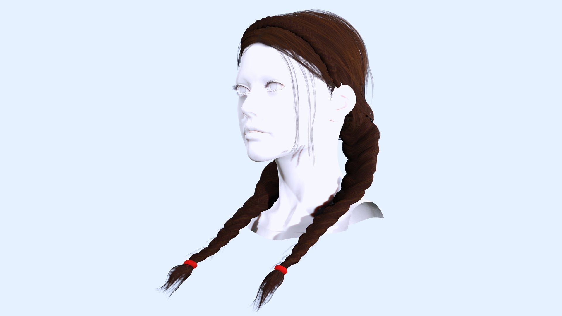 3D model Female Braids Hairstyle - TurboSquid 2132302