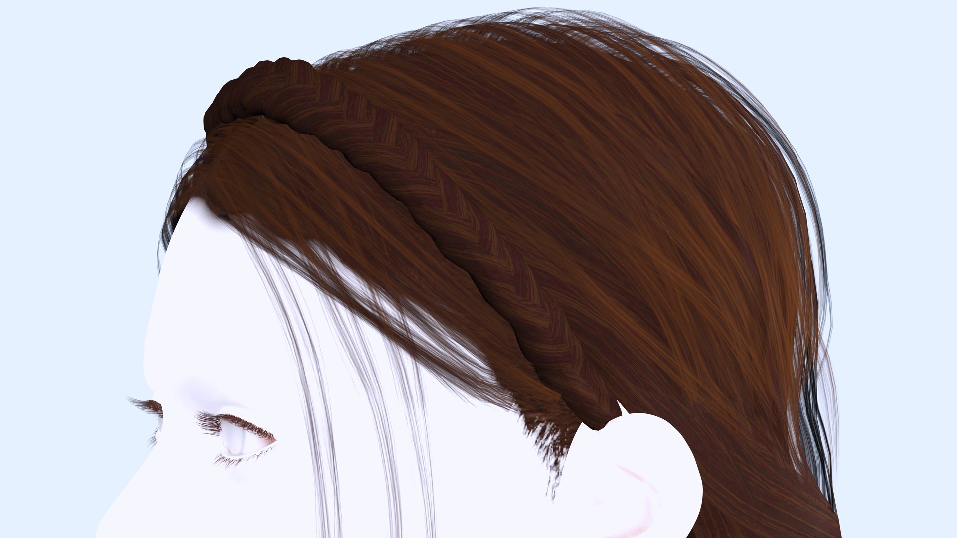 3D model Female Braids Hairstyle - TurboSquid 2132302