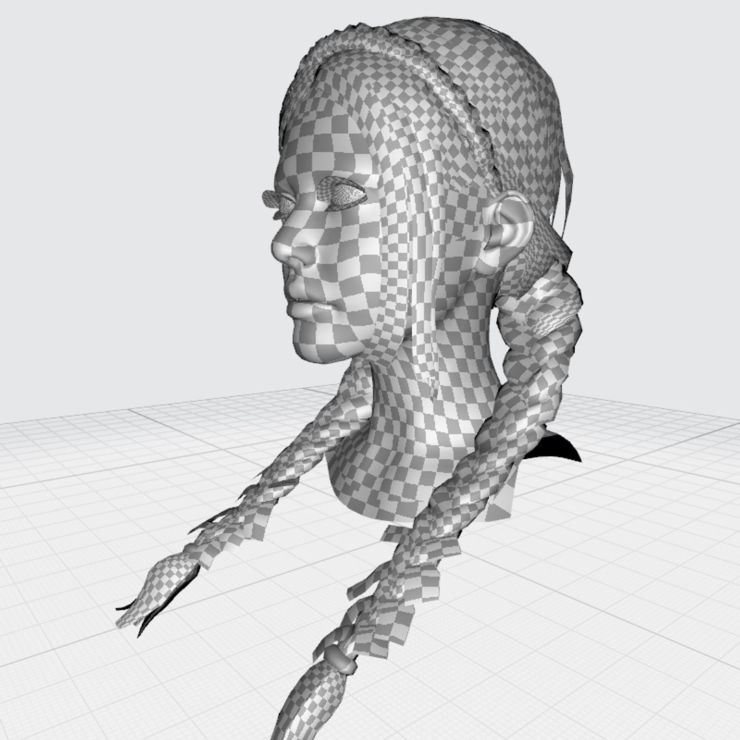 3D model Female Braids Hairstyle - TurboSquid 2132302