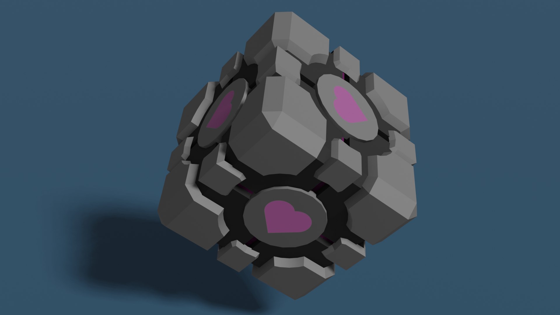 3D Model Portal Cube Low Poly - TurboSquid 2157091