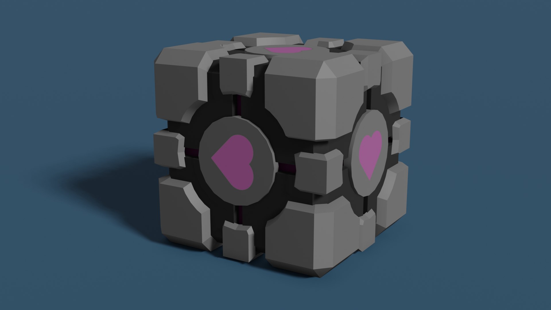 3D Model Portal Cube Low Poly - TurboSquid 2157091