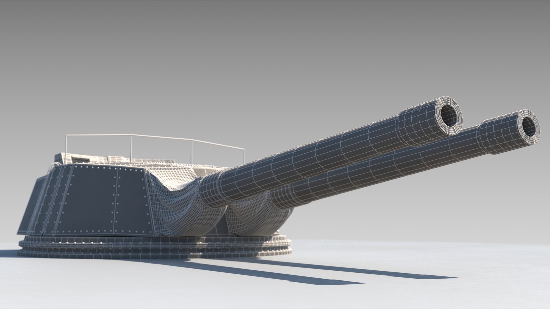 3D turret ship war - TurboSquid 1693309