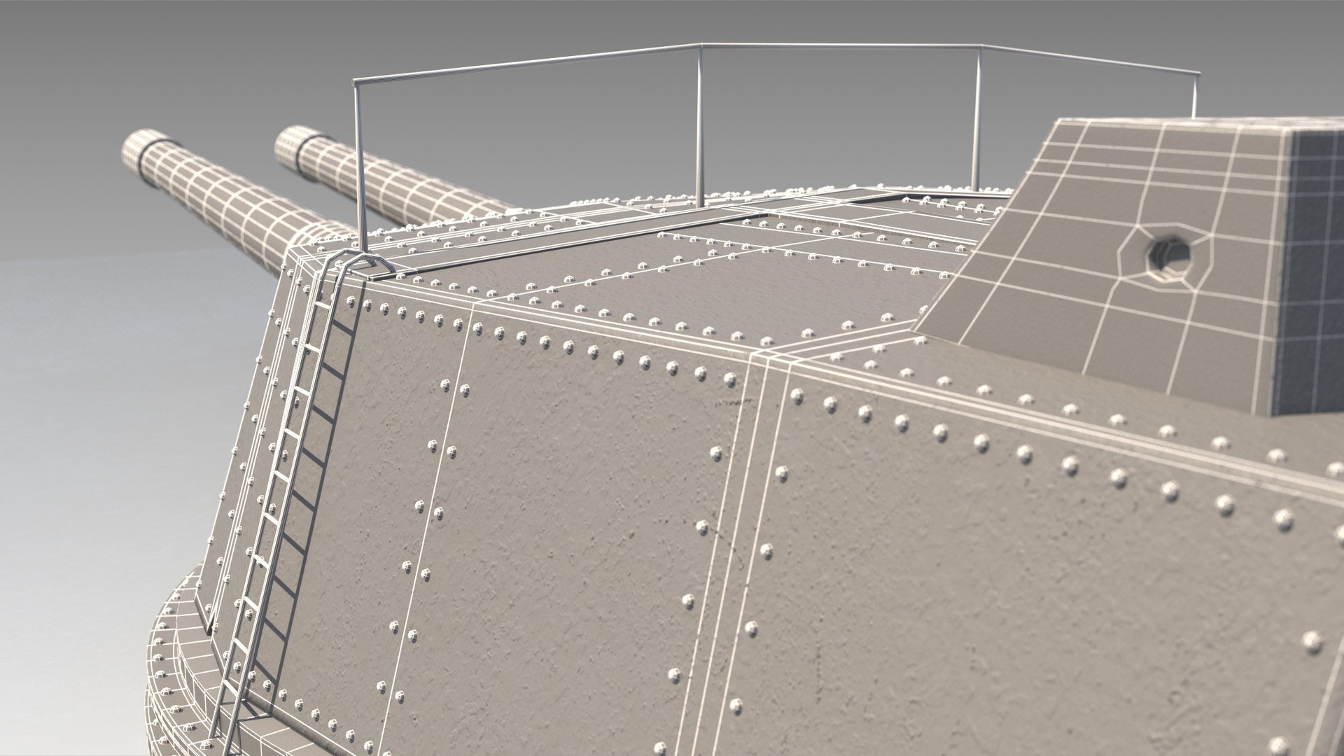 3D turret ship war - TurboSquid 1693309