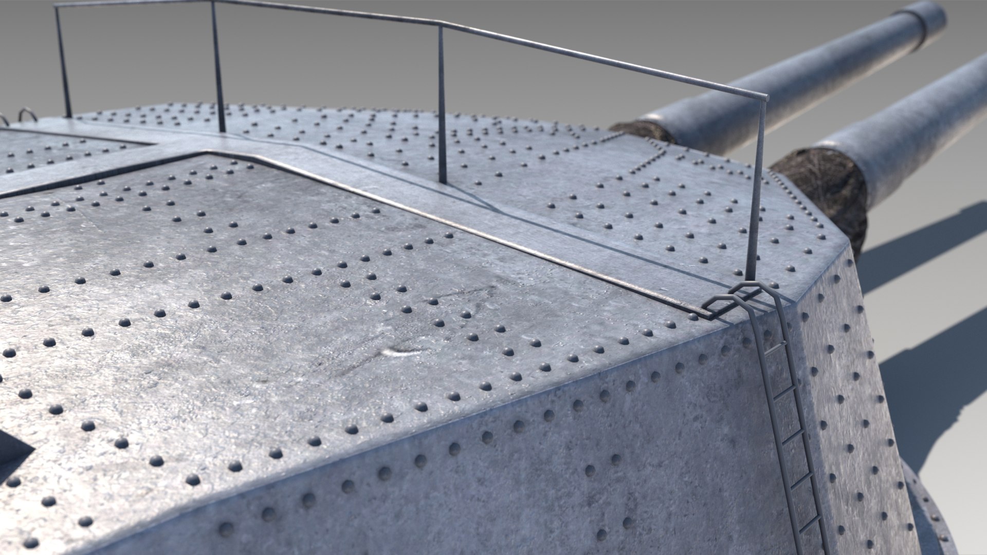 3D turret ship war - TurboSquid 1693309