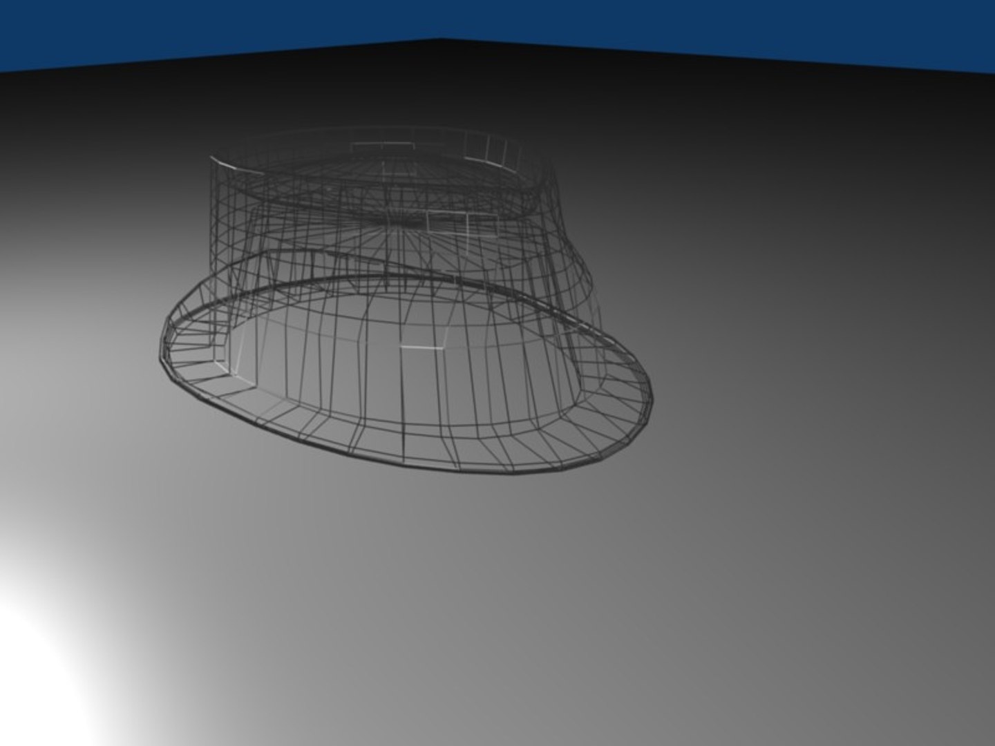 3d Black Fedora Model