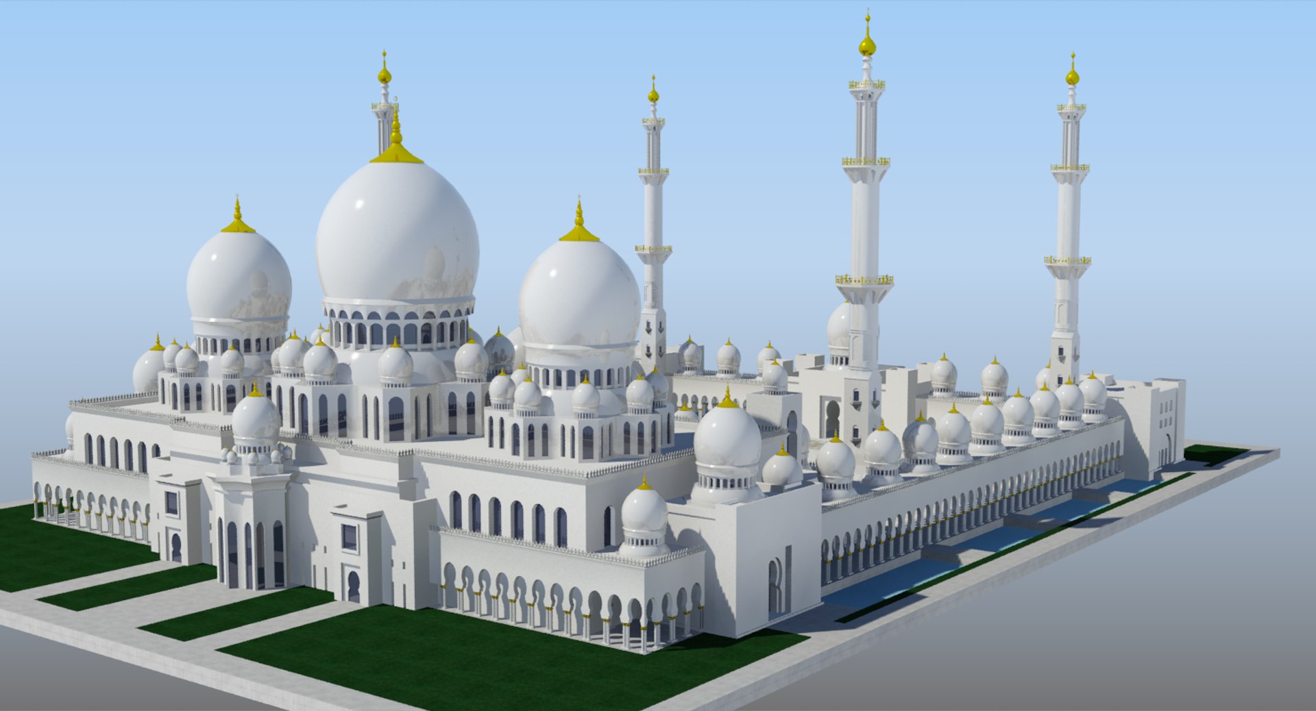 3D Sheikh Zayed Mosque - TurboSquid 1192106