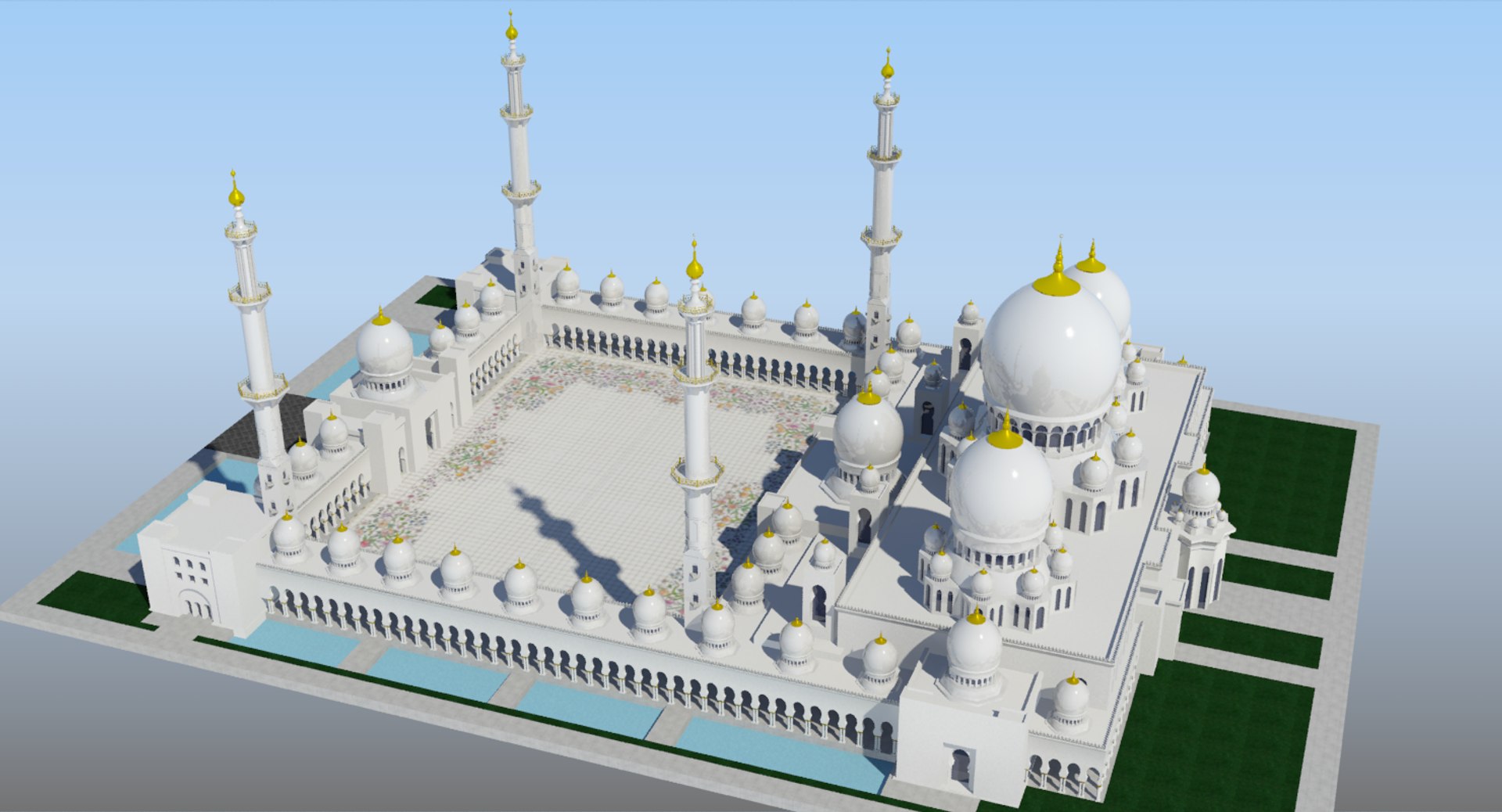3D Sheikh Zayed Mosque - TurboSquid 1192106