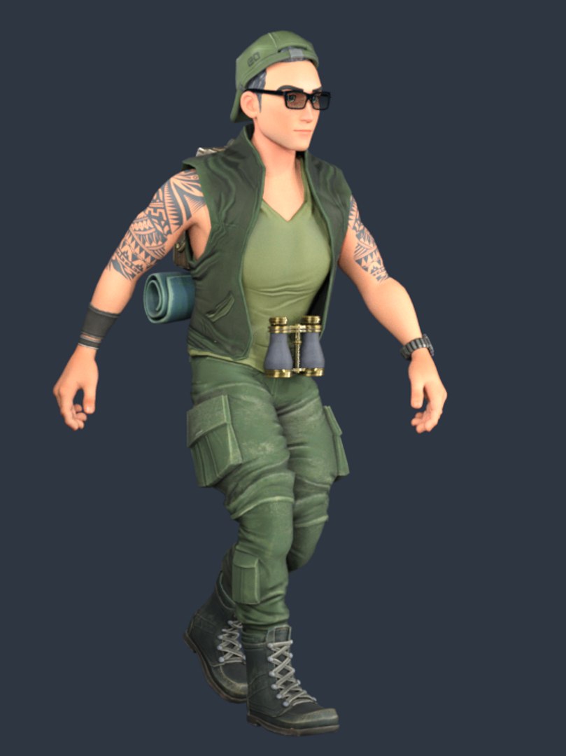 3D Cartoon Rigged Adventure Boy Character 3D Model - TurboSquid 2237334