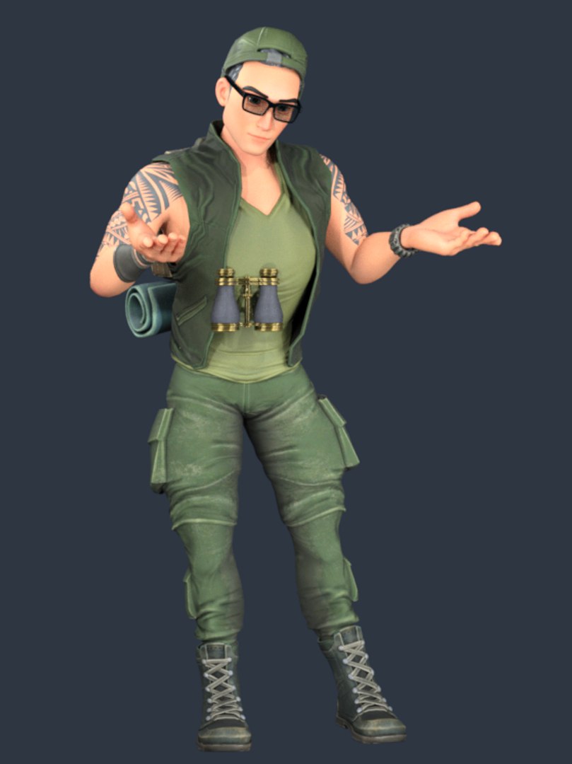 3D Cartoon Rigged Adventure Boy Character 3D Model - TurboSquid 2237334