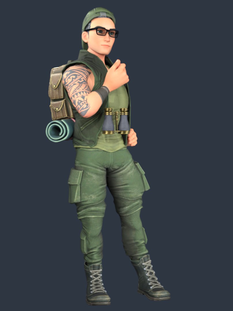 3D Cartoon Rigged Adventure Boy Character 3D Model - TurboSquid 2237334