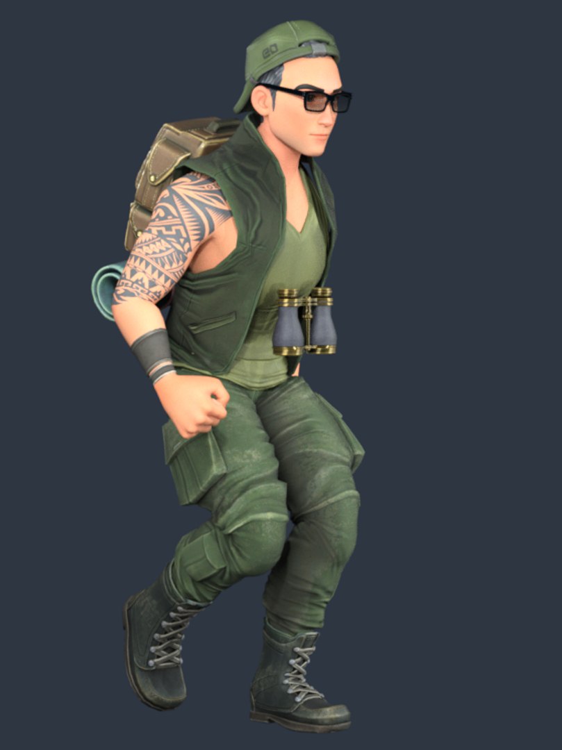 3D Cartoon Rigged Adventure Boy Character 3D Model - TurboSquid 2237334