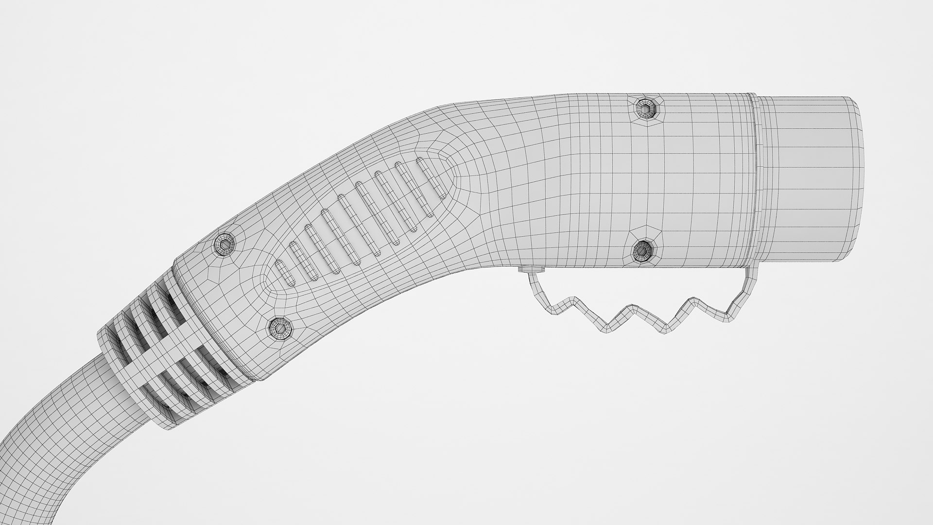 3D ev charging plug model - TurboSquid 1710981