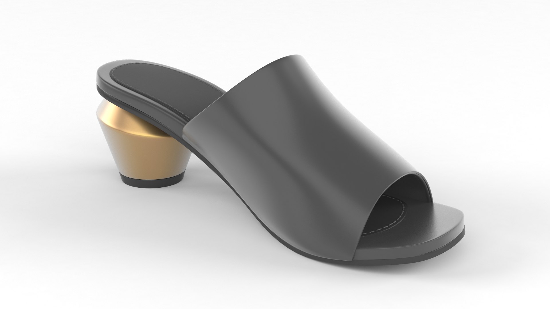 Women Slide Sandal 3D Model - TurboSquid 2133900
