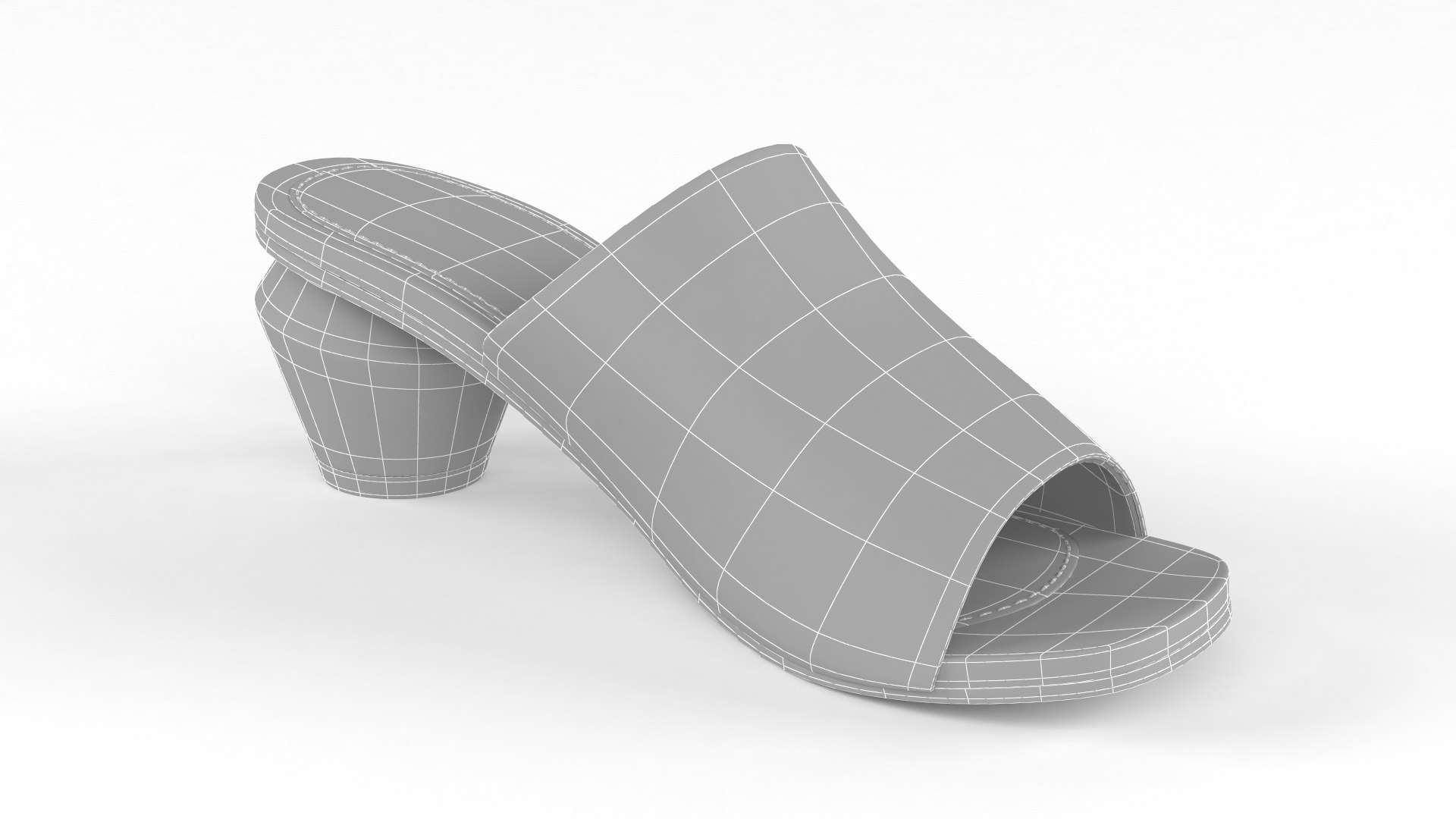 Women Slide Sandal 3D Model - TurboSquid 2133900
