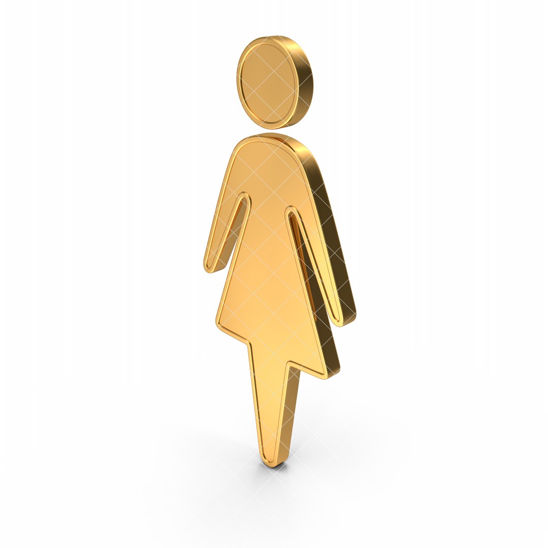 3D Model Woman Gold - TurboSquid 2309696
