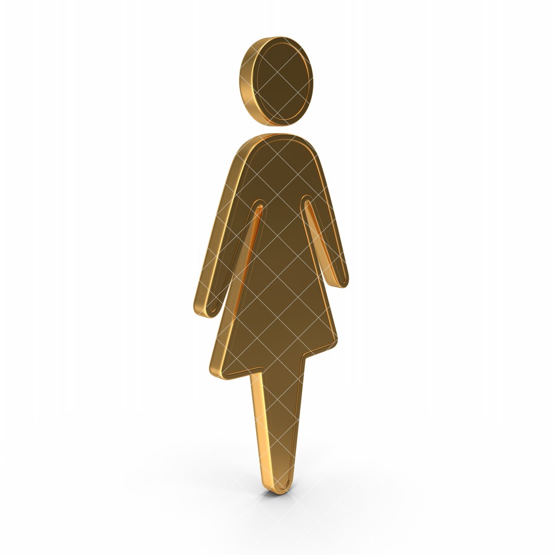 3D Model Woman Gold - TurboSquid 2309696