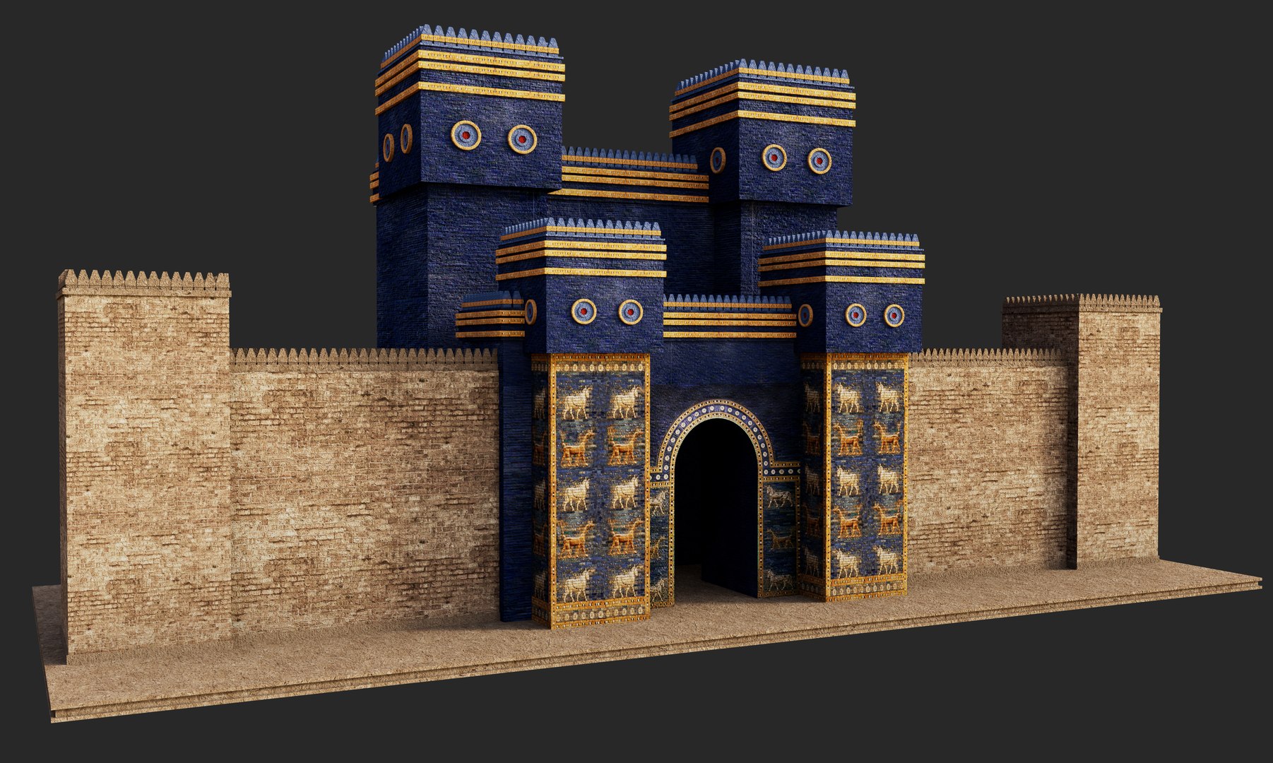Ishtar Gate Model - TurboSquid 2219790