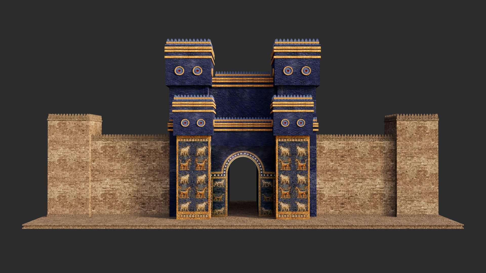 Ishtar Gate Model - TurboSquid 2219790