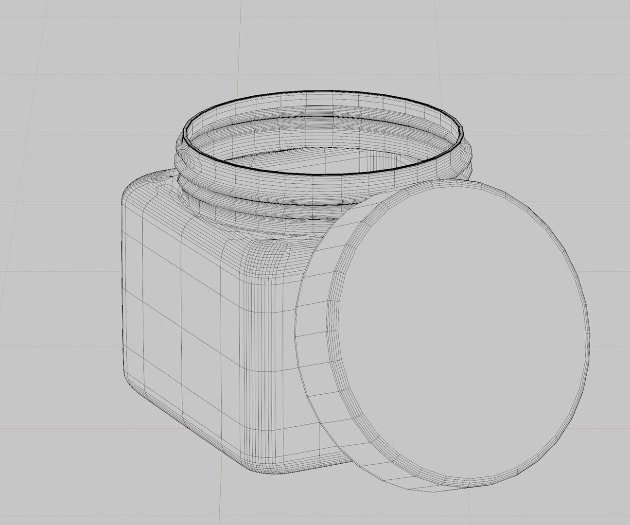 Cream Jar 3D Model - TurboSquid 2124970