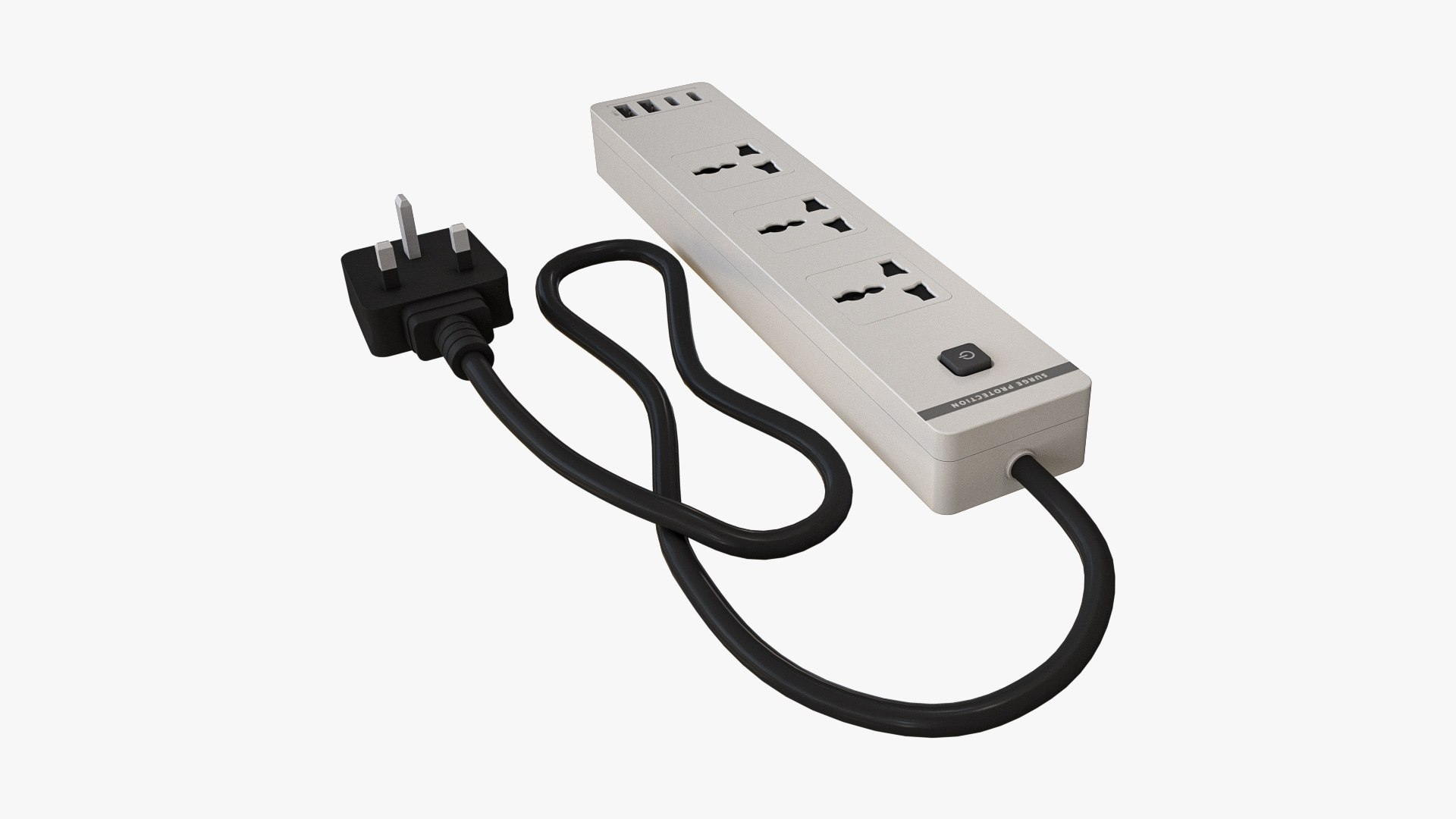 3-Way Extension Lead Model - TurboSquid 2114343