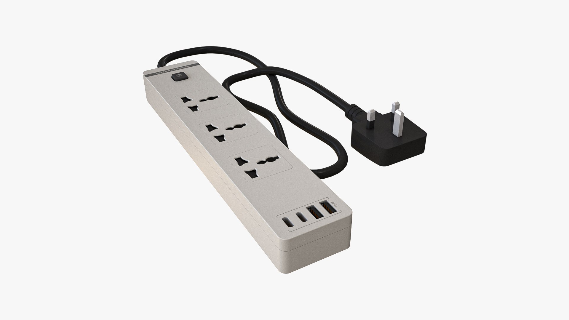 3-Way Extension Lead Model - TurboSquid 2114343