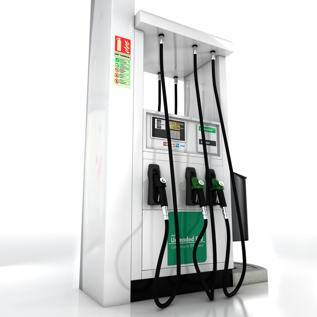 Petrol Fuel Pump 3d Model