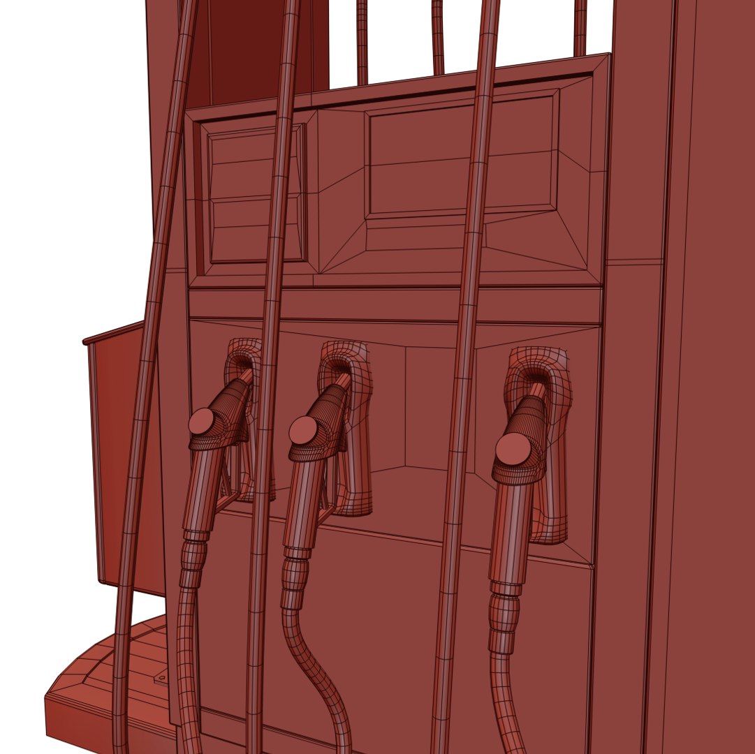 Petrol Fuel Pump 3d Model