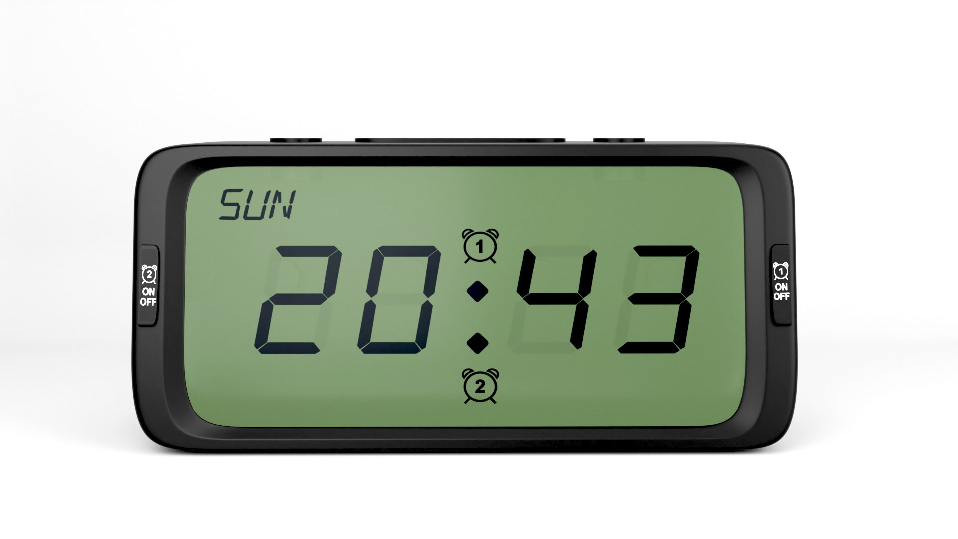 Digital Alarm Clock 3D Model - TurboSquid 2214347