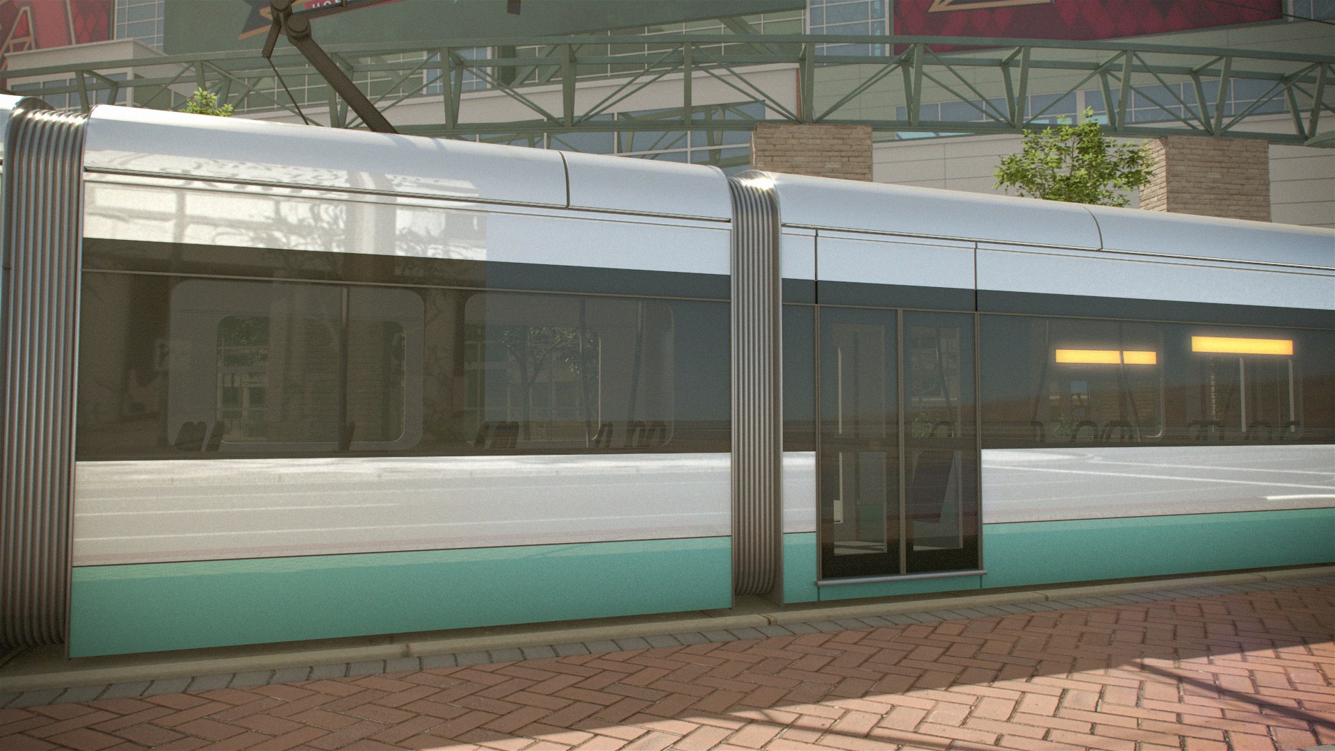 Phoenix Light Rail Car 3D - TurboSquid 1291024