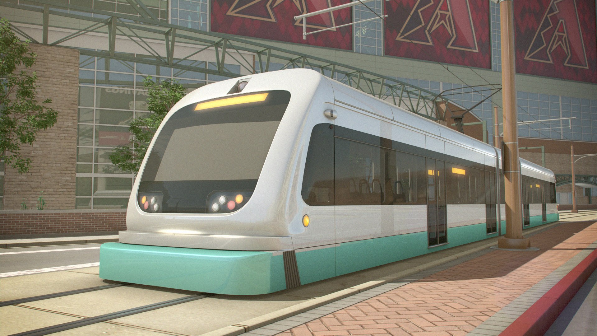 Phoenix Light Rail Car 3D - TurboSquid 1291024