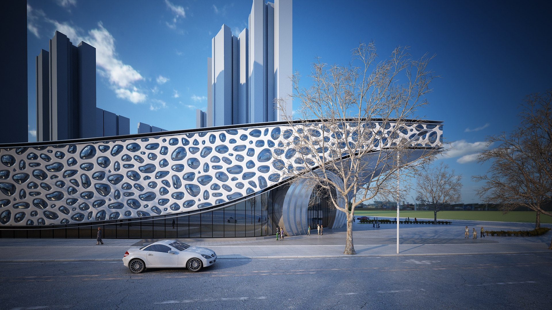 3D Modern Building 65 Model - TurboSquid 2324218