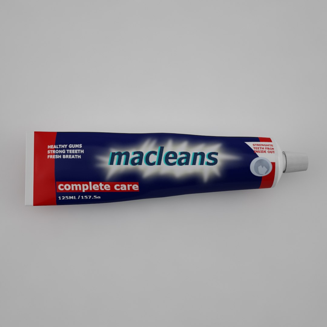 3ds Max Macleans Toothpaste