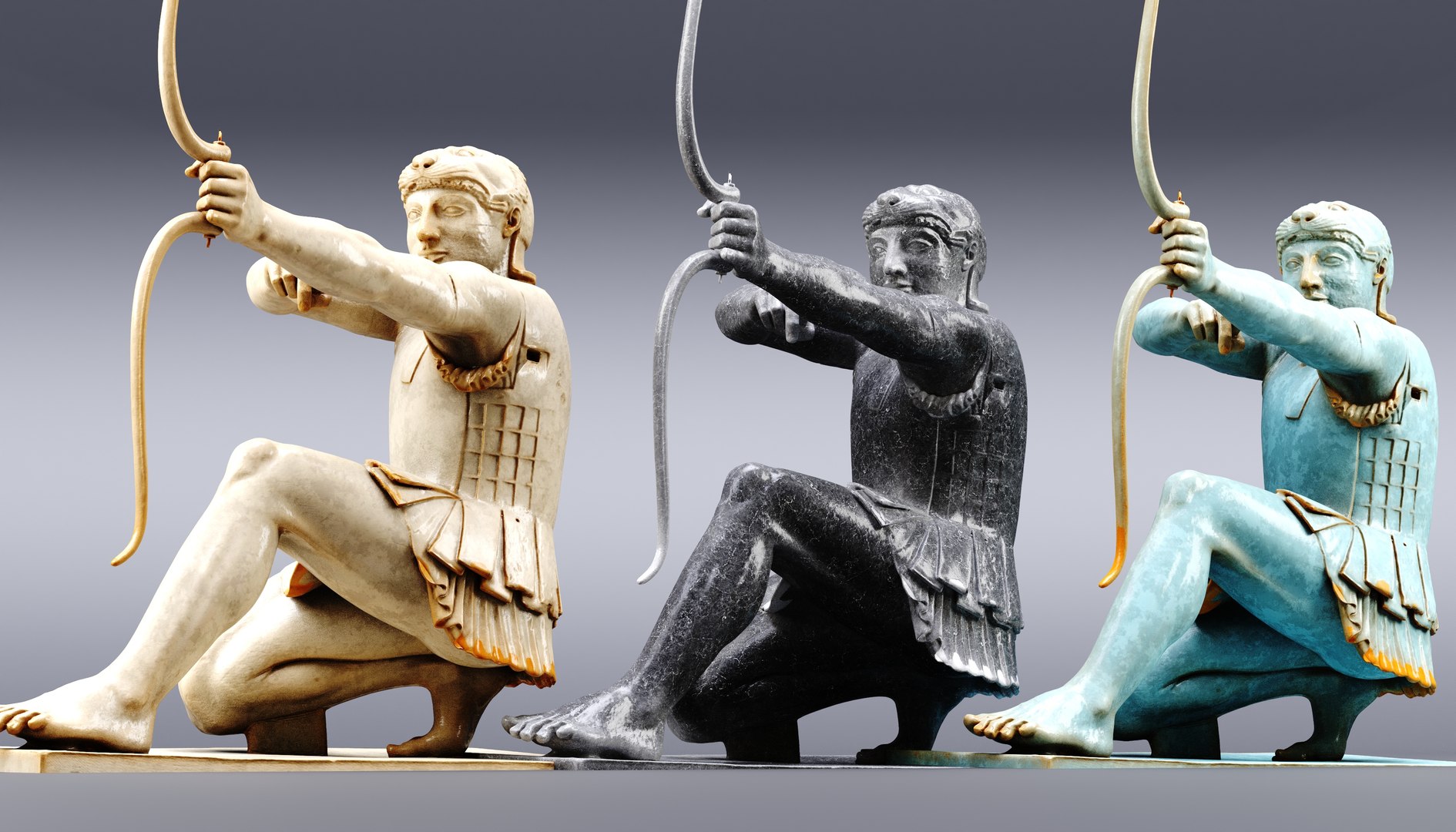 3D Archer Sculpture Model - TurboSquid 2265873