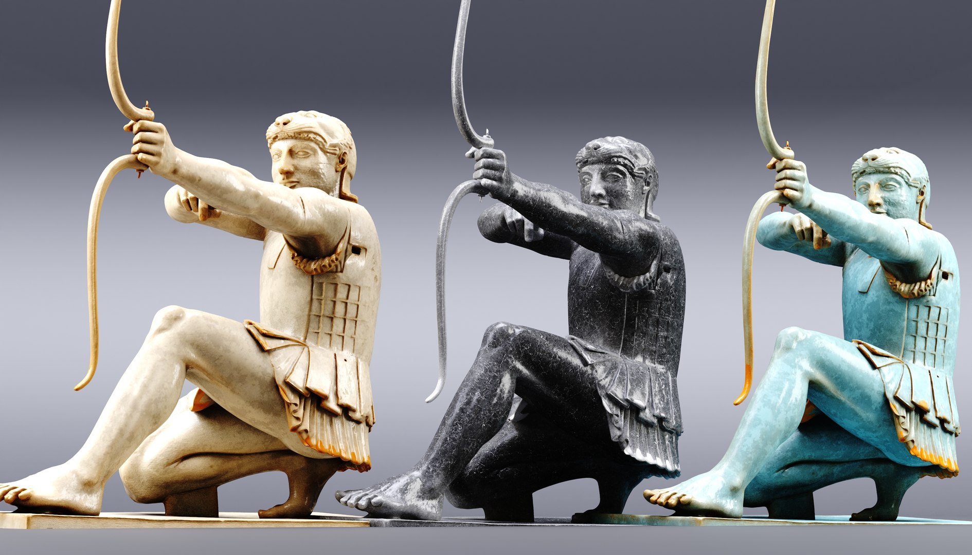 3D Archer Sculpture Model - TurboSquid 2265873