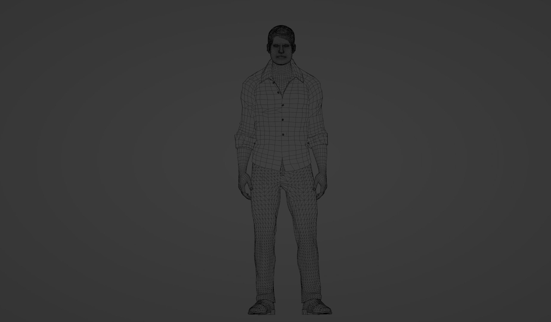 3D Standard Man With Stubble - TurboSquid 2143242