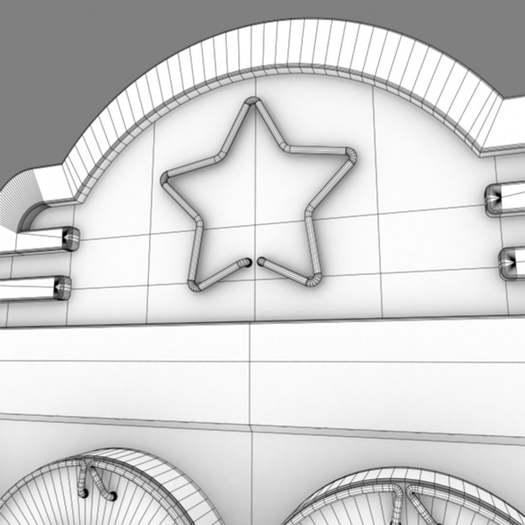 3d Model Neon Open Sign