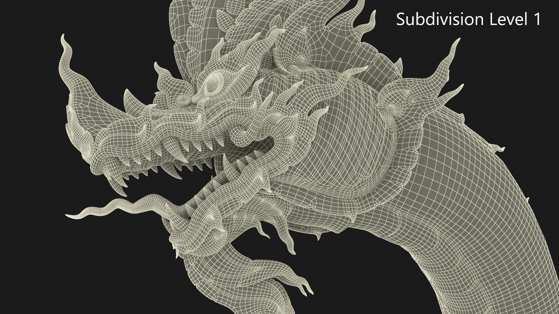 3D Thai Naga Dragon Gold Curled Model - TurboSquid 2310324