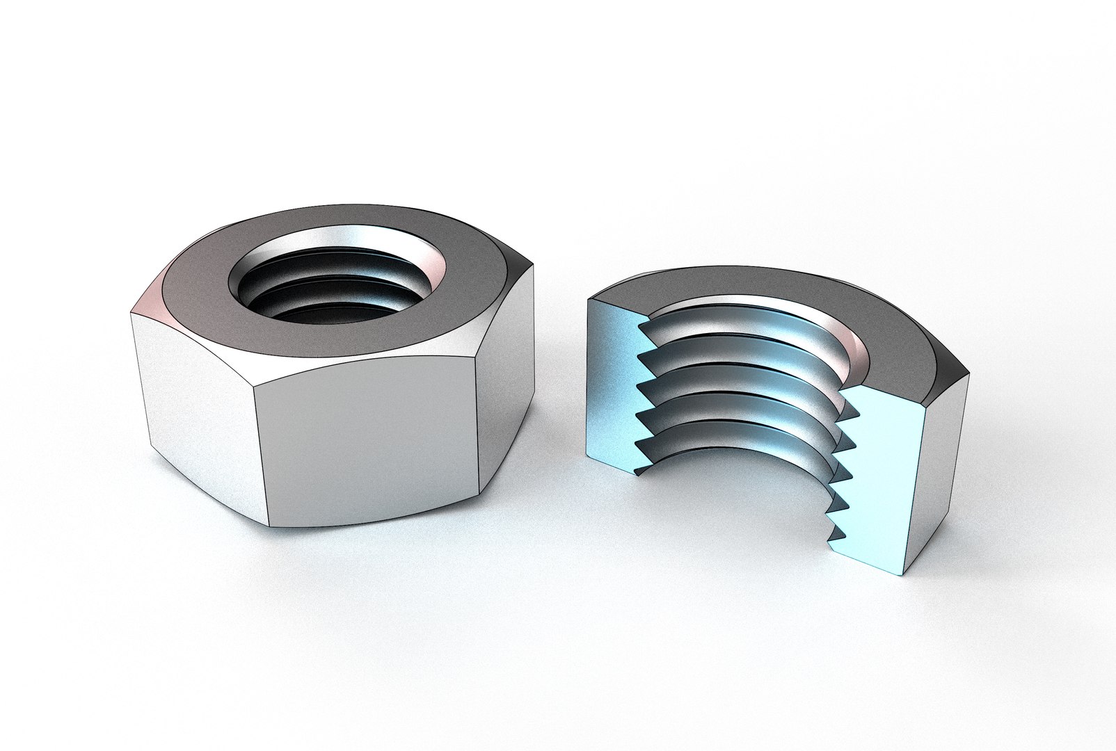 3D Hex Nut - TurboSquid 1508473